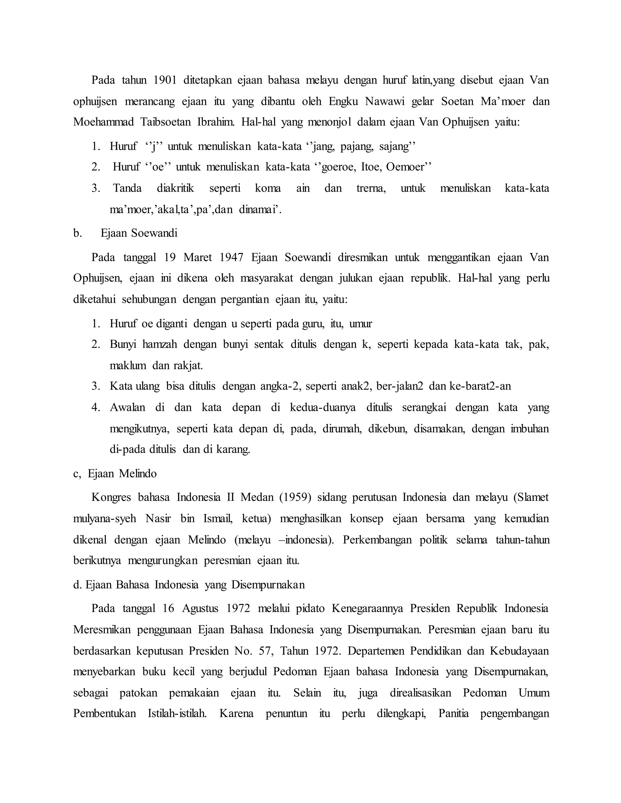 Pengertian dan Fungsi Ejaan | DOCX Pengertian dan Fungsi Ejaan | DOCX