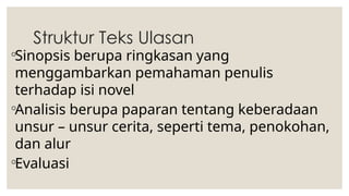 bahasa indonesia struktur dan kaidah teks ulasan | PPTX