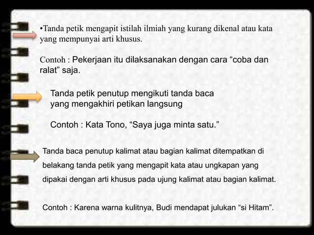 Bahasa indonesia penggunaan tanda baca | PPTX