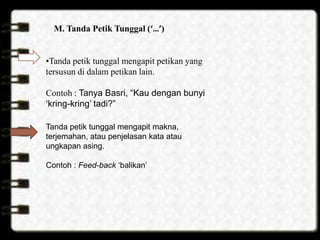 Bahasa indonesia penggunaan tanda baca | PPTX