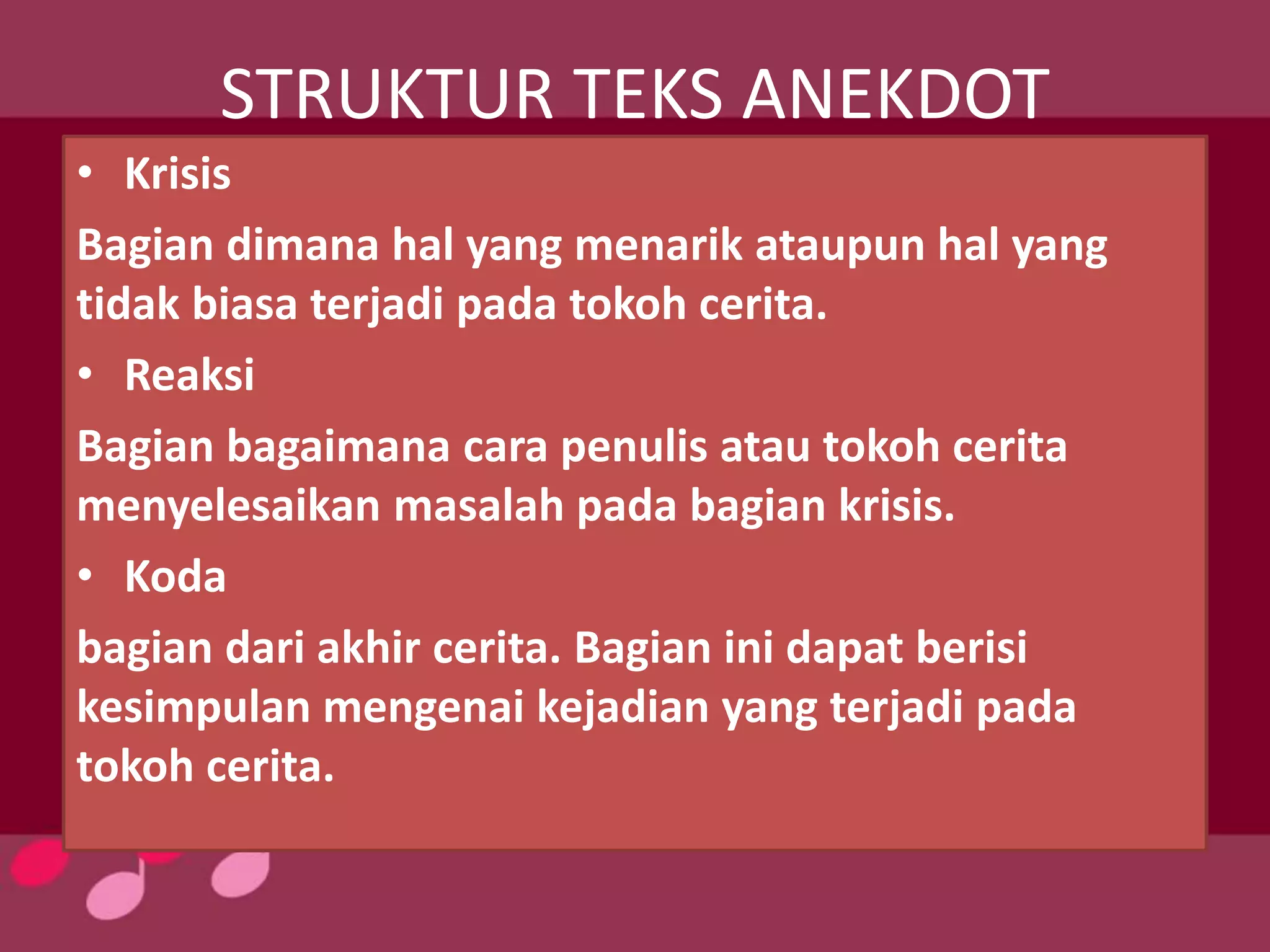teks anekdot | PPTX