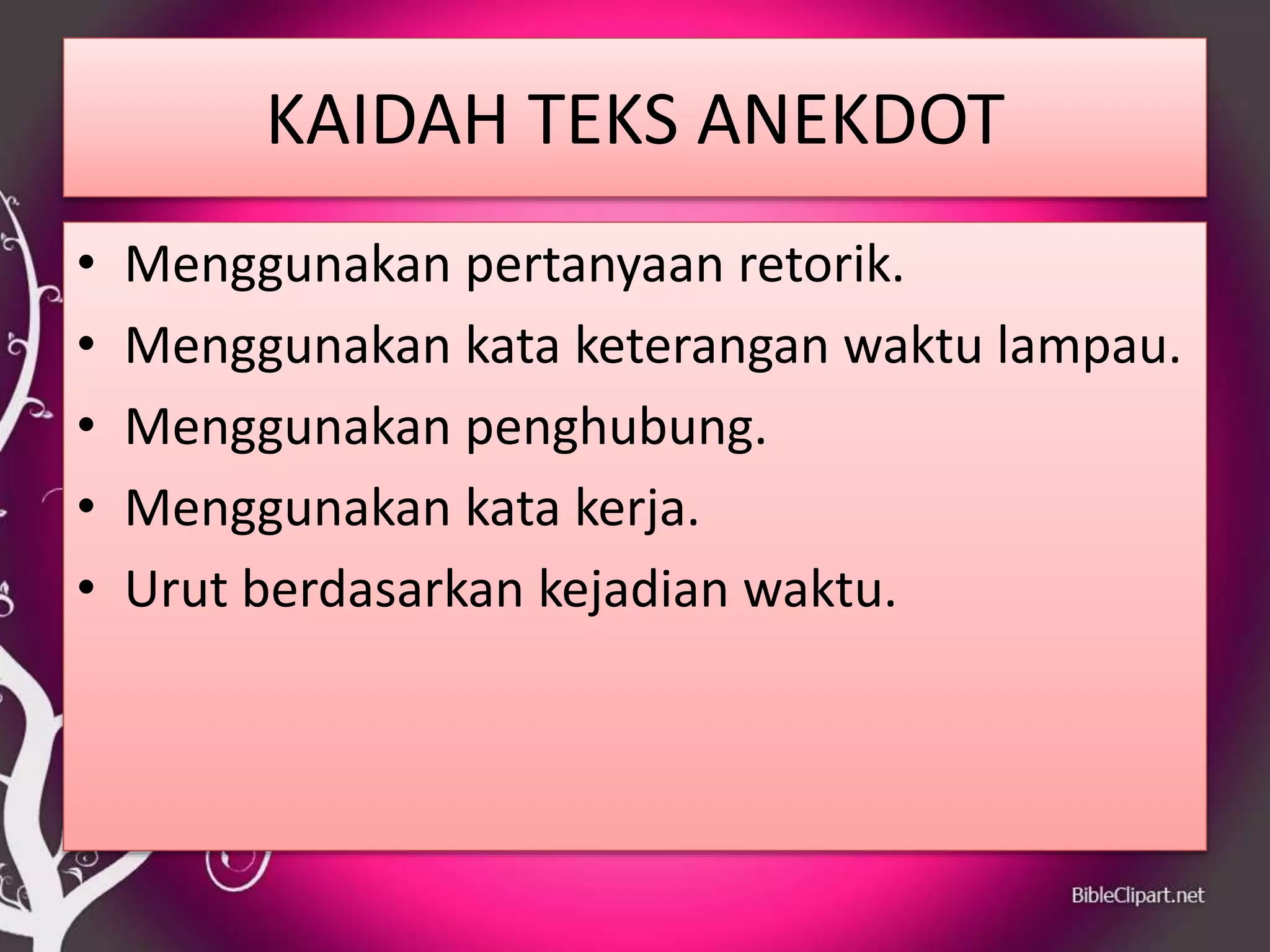 teks anekdot | PPTX