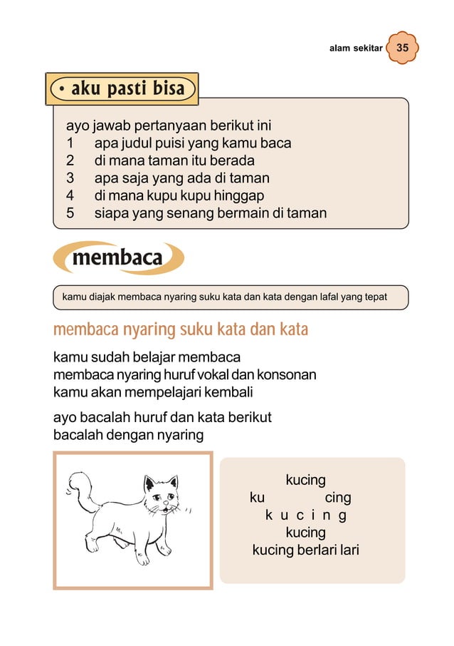 Bahasa indonesia kelas 1 sd - umri nuraini | PDF