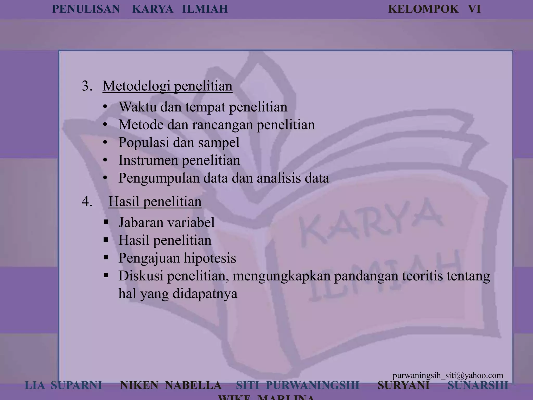 ppt Bahasa indonesia penulisan karya ilmiah | PPTX