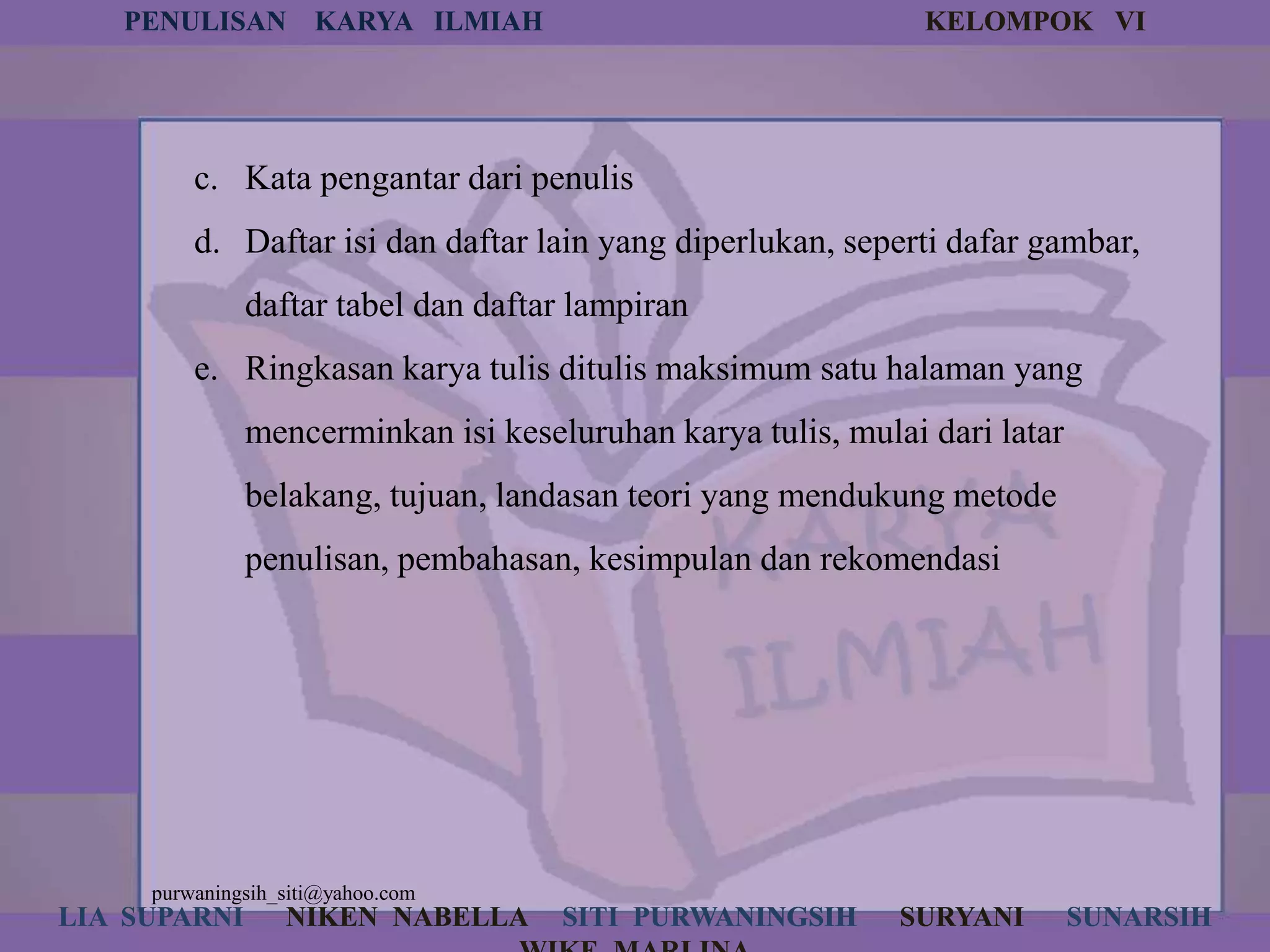 ppt Bahasa indonesia penulisan karya ilmiah | PPTX