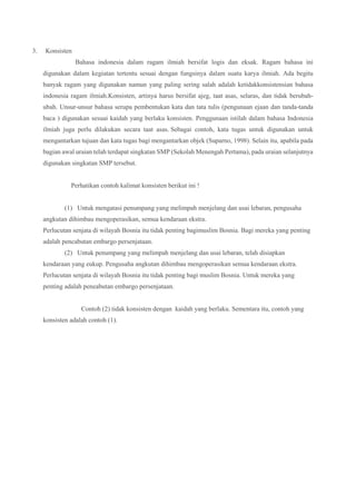 Bahasa Indonesia Ragam Ilmiah | PDF