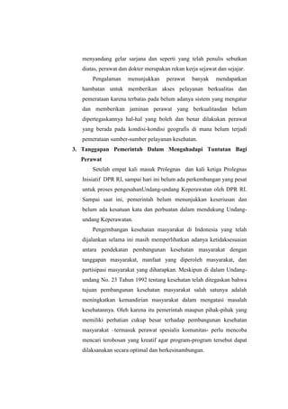 Bahasa indonesia uu perawat | PDF