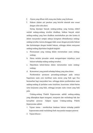 Bahasa indonesia uu perawat | PDF