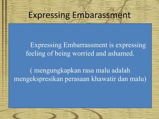expressions of love,sadness,embrassment,annoying | PPTX