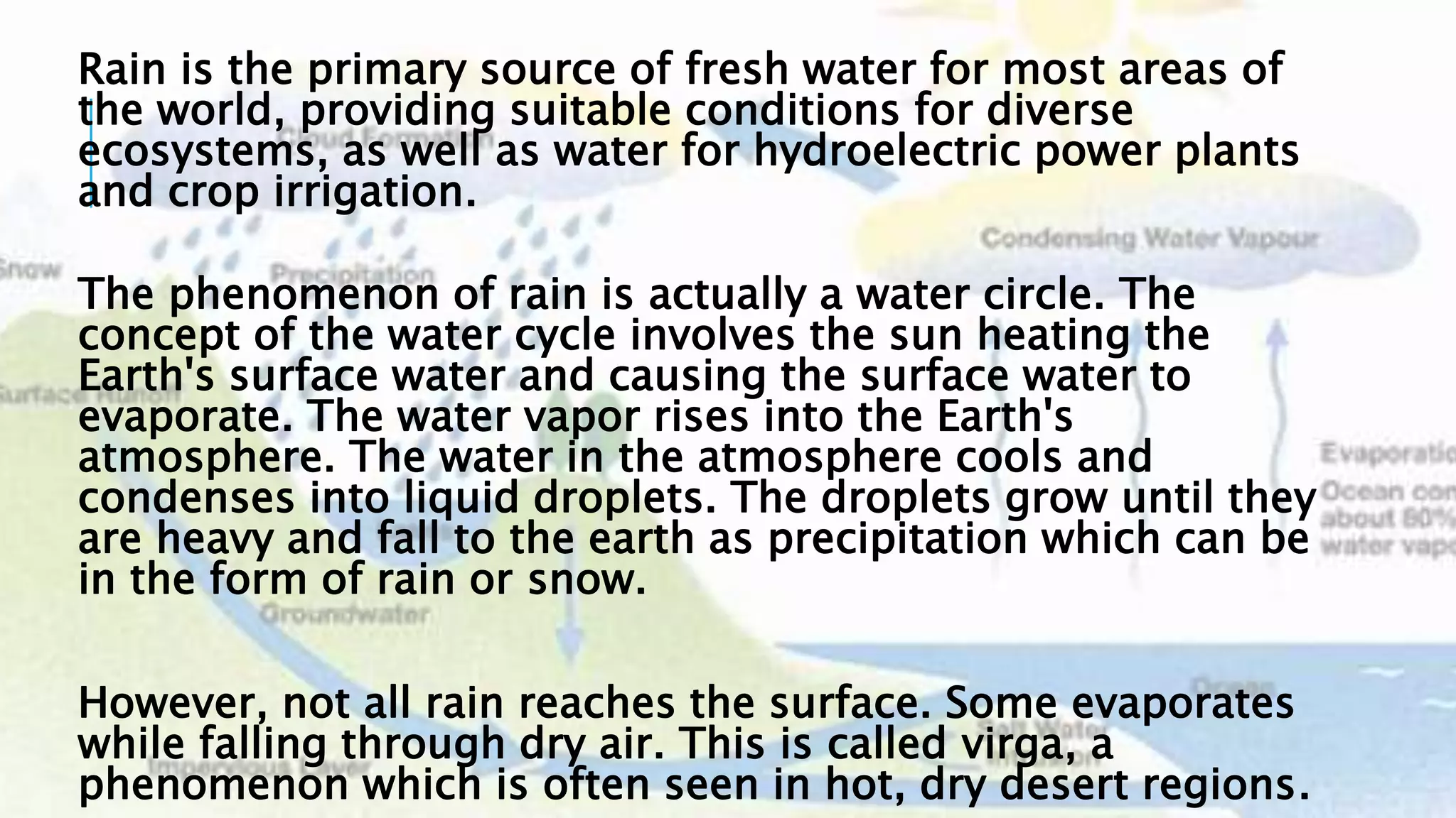 explanation text - how does the rain happen? | PPTX