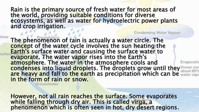 explanation text - how does the rain happen? | PPTX | Weather | Science