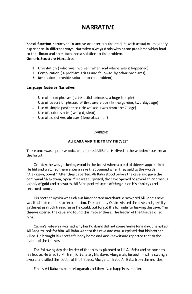 Materi Bahasa Inggris : PROCEDURE RECOUNT NARRATIVE DESCRIPTION etc | DOCX