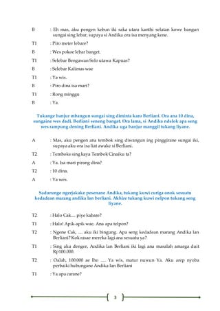 Contoh Dialog Bahasa Jawa Sederhana | PDF