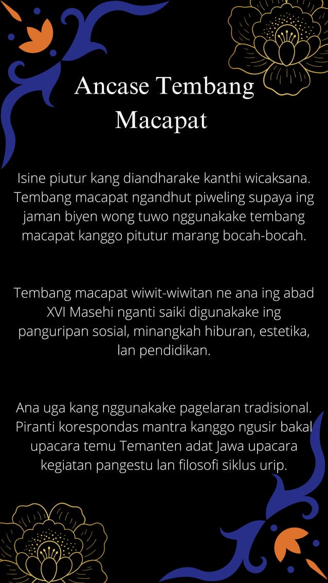 Tembang Macapat | PDF