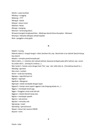 Bahasa khas pati | PDF