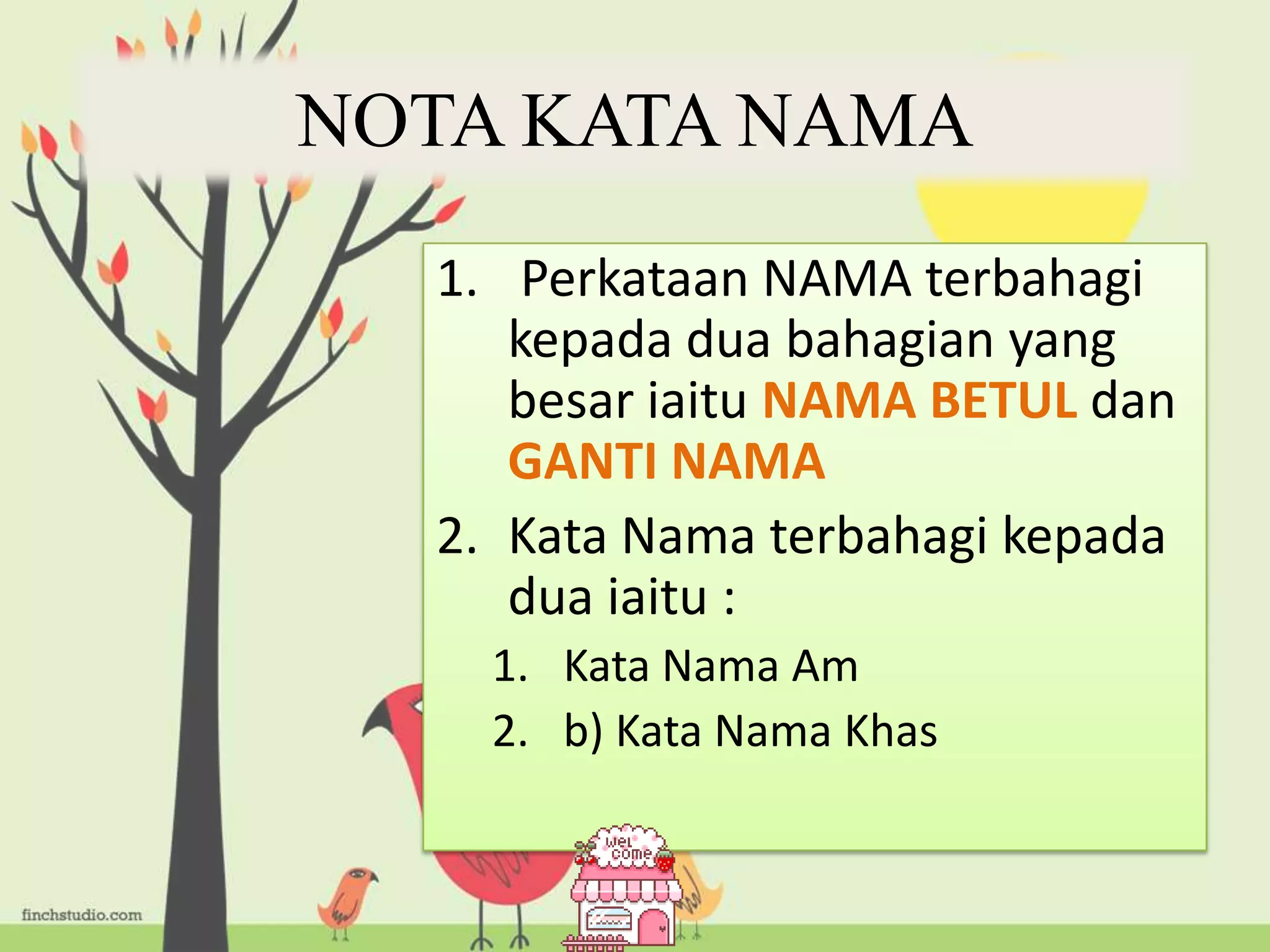 tatabahasa tahun 4 kata nama | PPTX