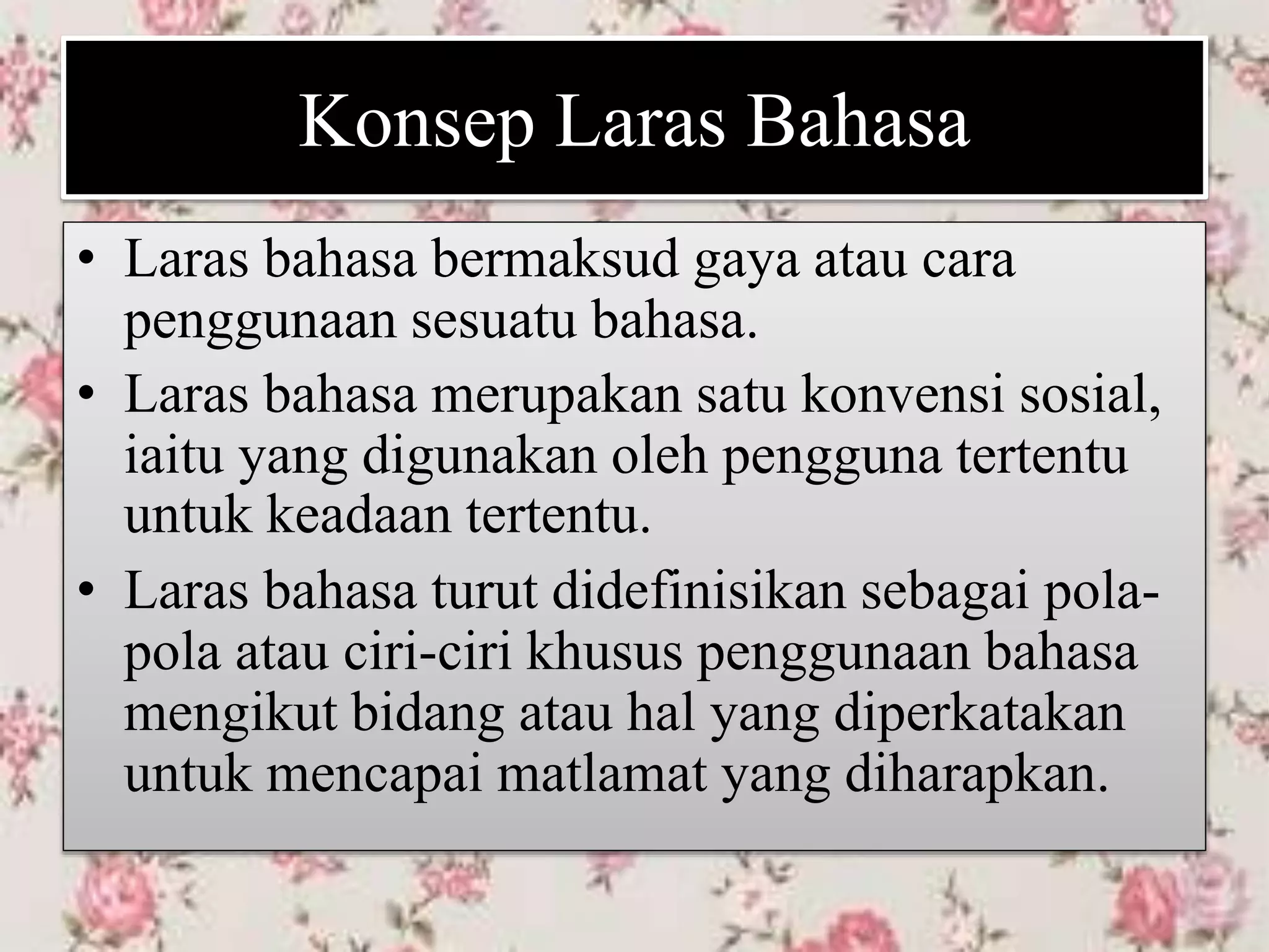 Laras Bahasa STPM Sem3 | PPTX