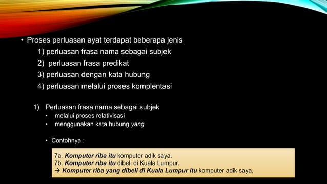 BAHASA MELAYU STPM ( PROSES PENERBITAN AYAT ) | PPTX