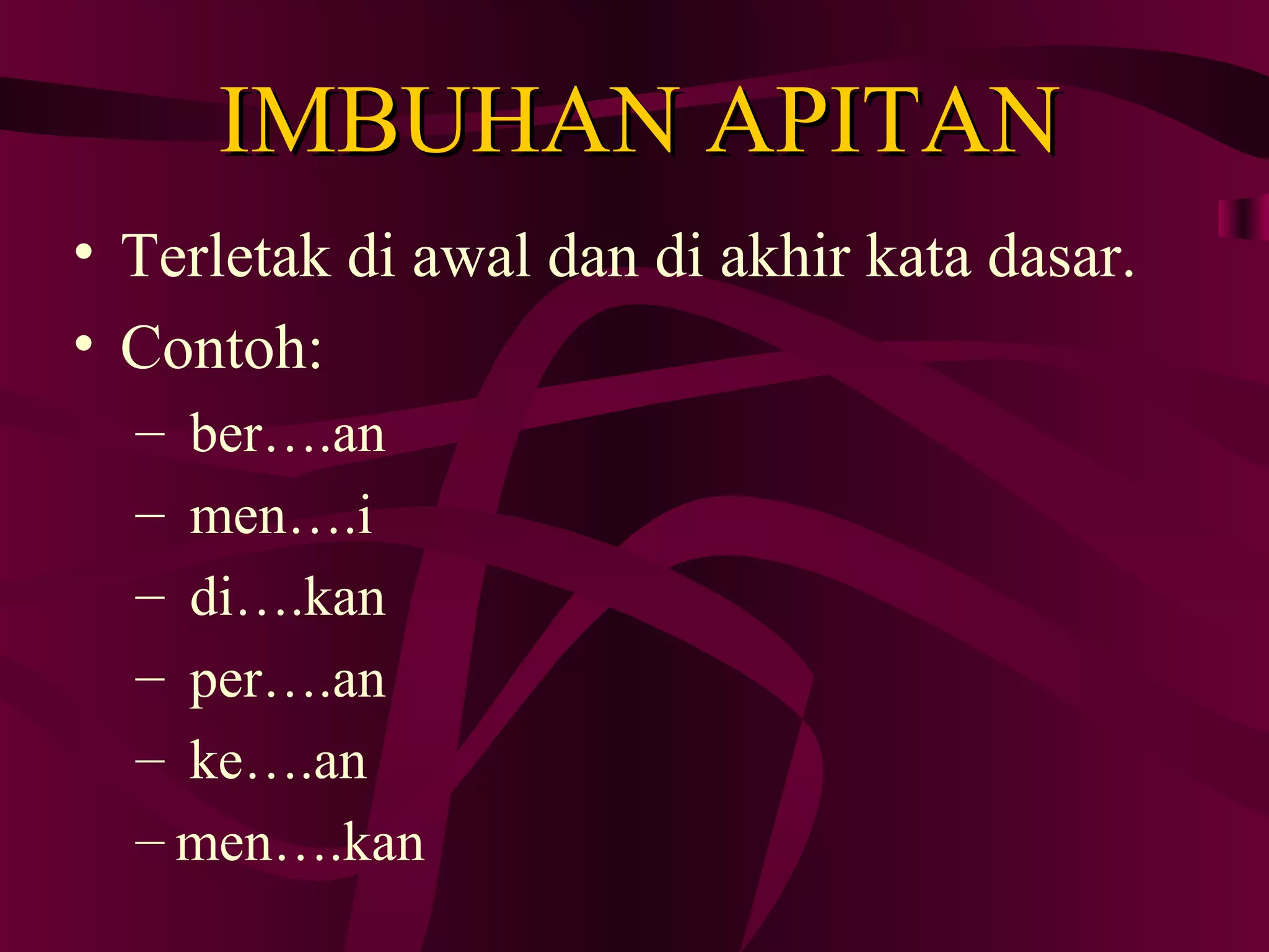 Bahasa melayu tatabahasa (imbuhan) | PPT