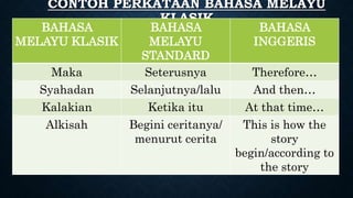 BAHASA MELAYU KLASIK- STANDARD.pptx