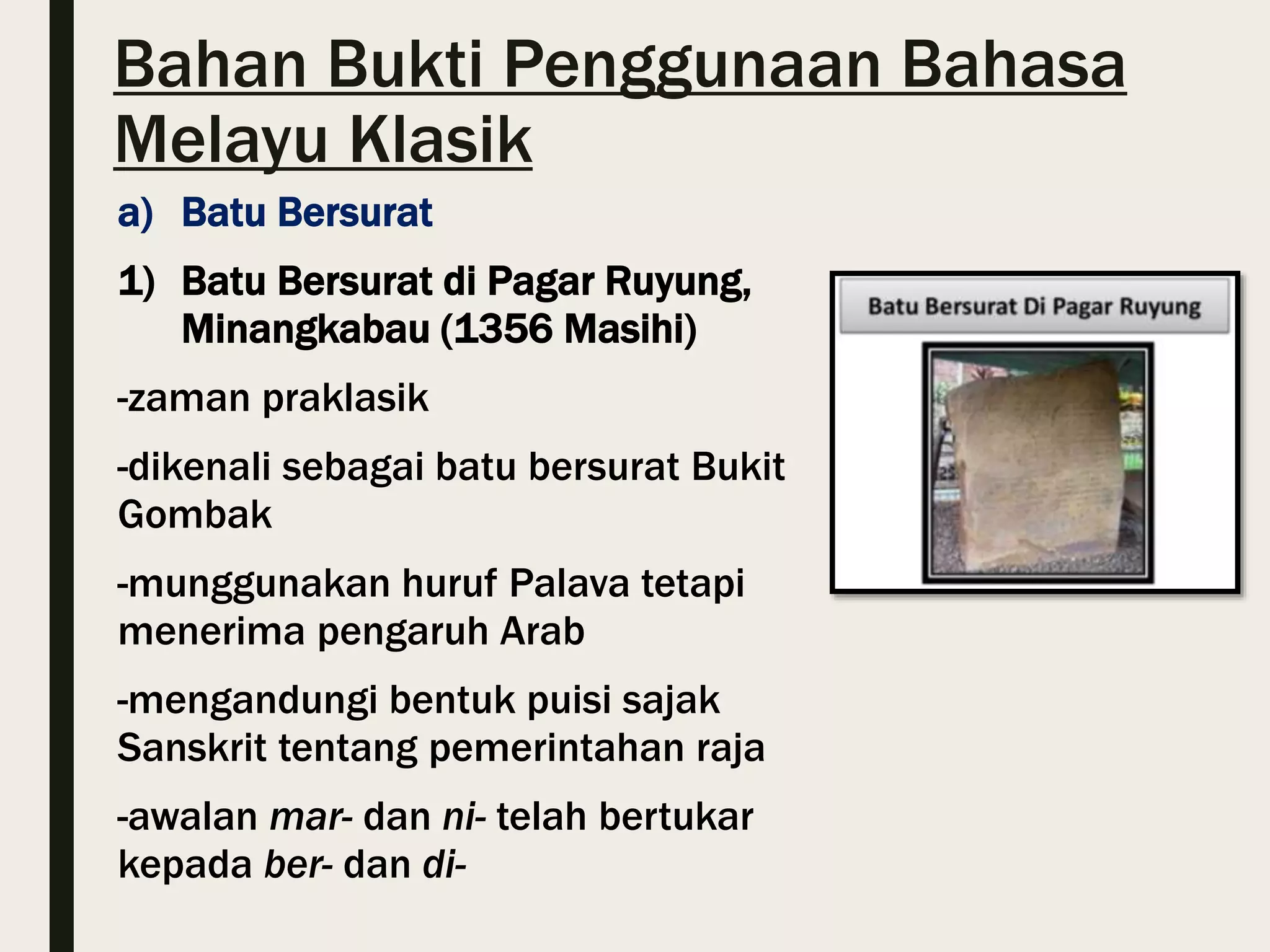 Bahasa Melayu Klasik Stpm Sem 1 Pptx