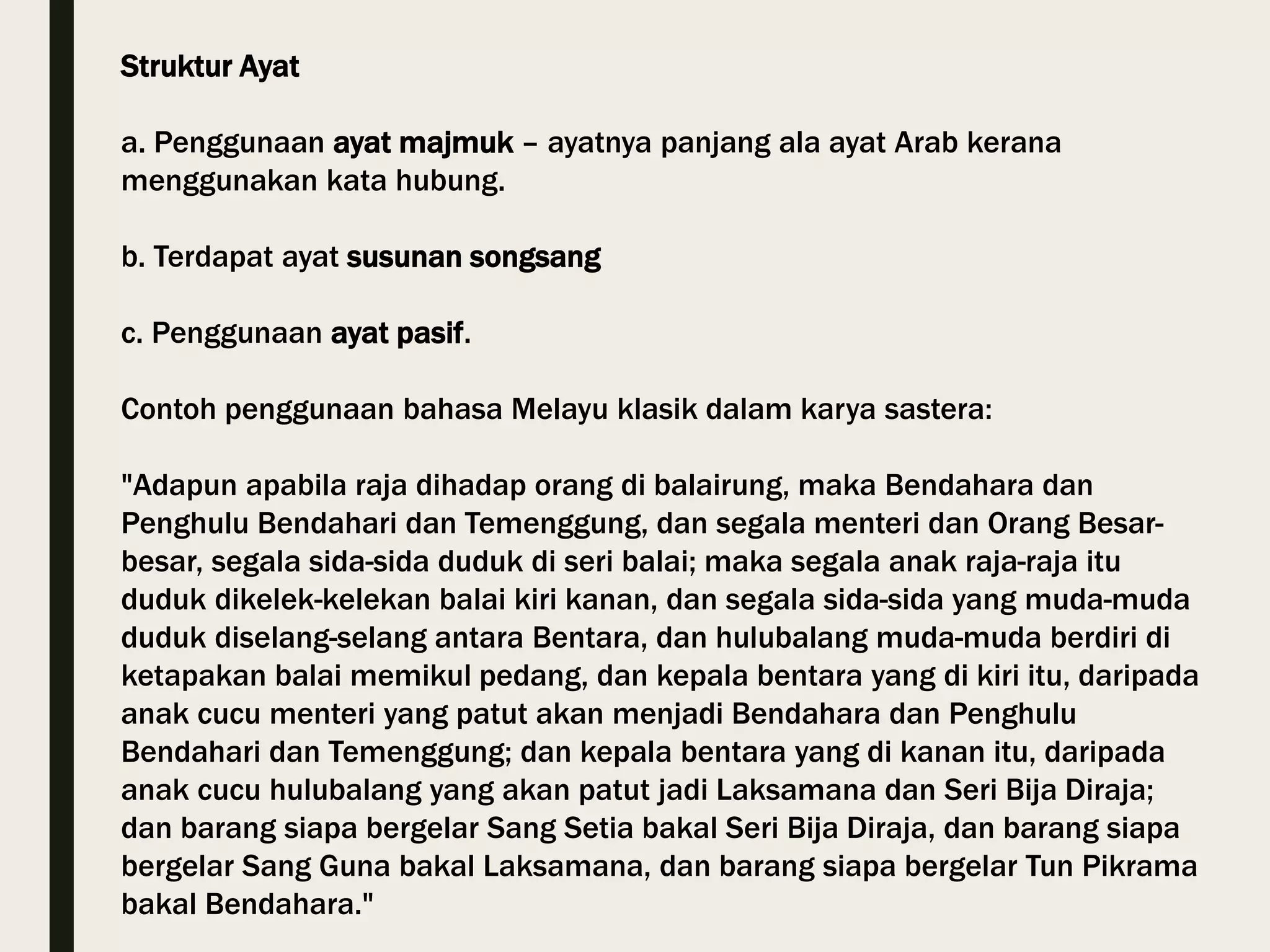 Bahasa Melayu Klasik (STPM Sem 1) | PPTX