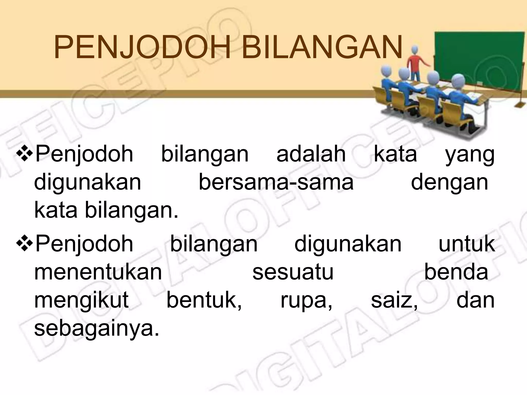 Bahasa melayu tahun 6 penjodoh bilangan | PPTX