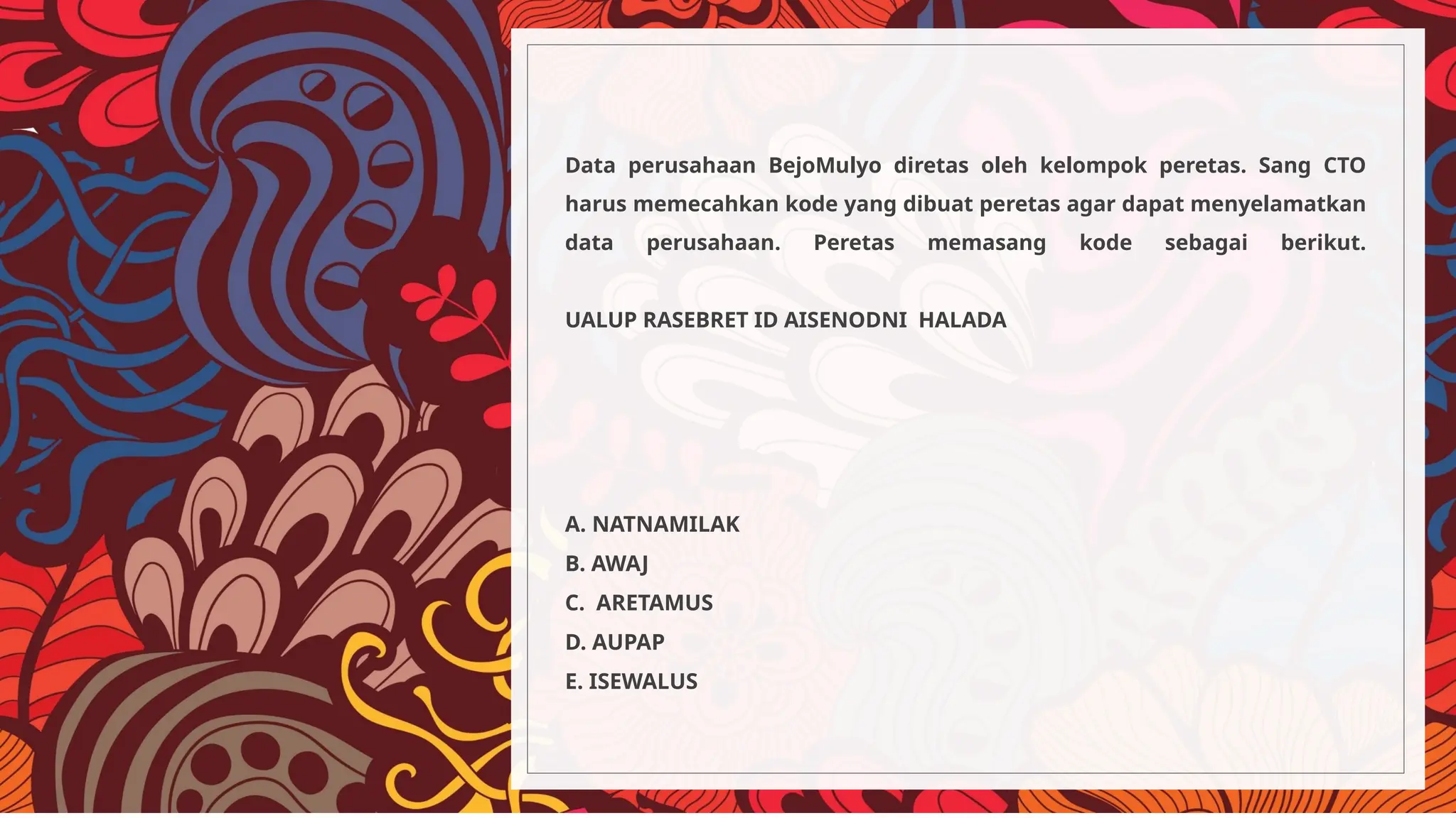 Bahasa Panda belajar memahami bagaimana bahasa buatan menjadi analisis | PPTX