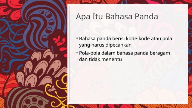 Bahasa Panda belajar memahami bagaimana bahasa buatan menjadi analisis ...