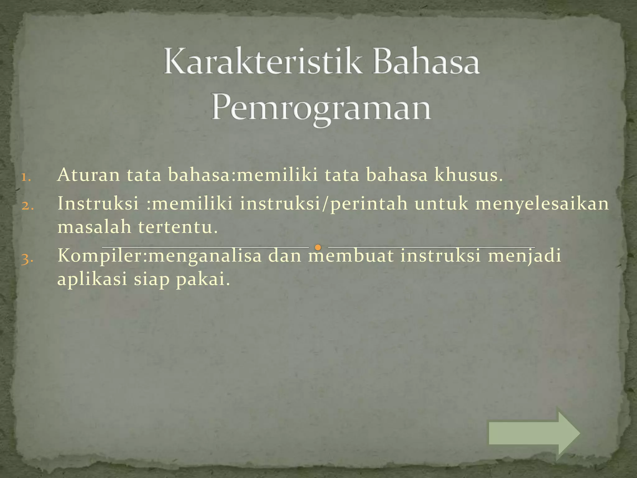 Bahasa pemrograman | PPTX
