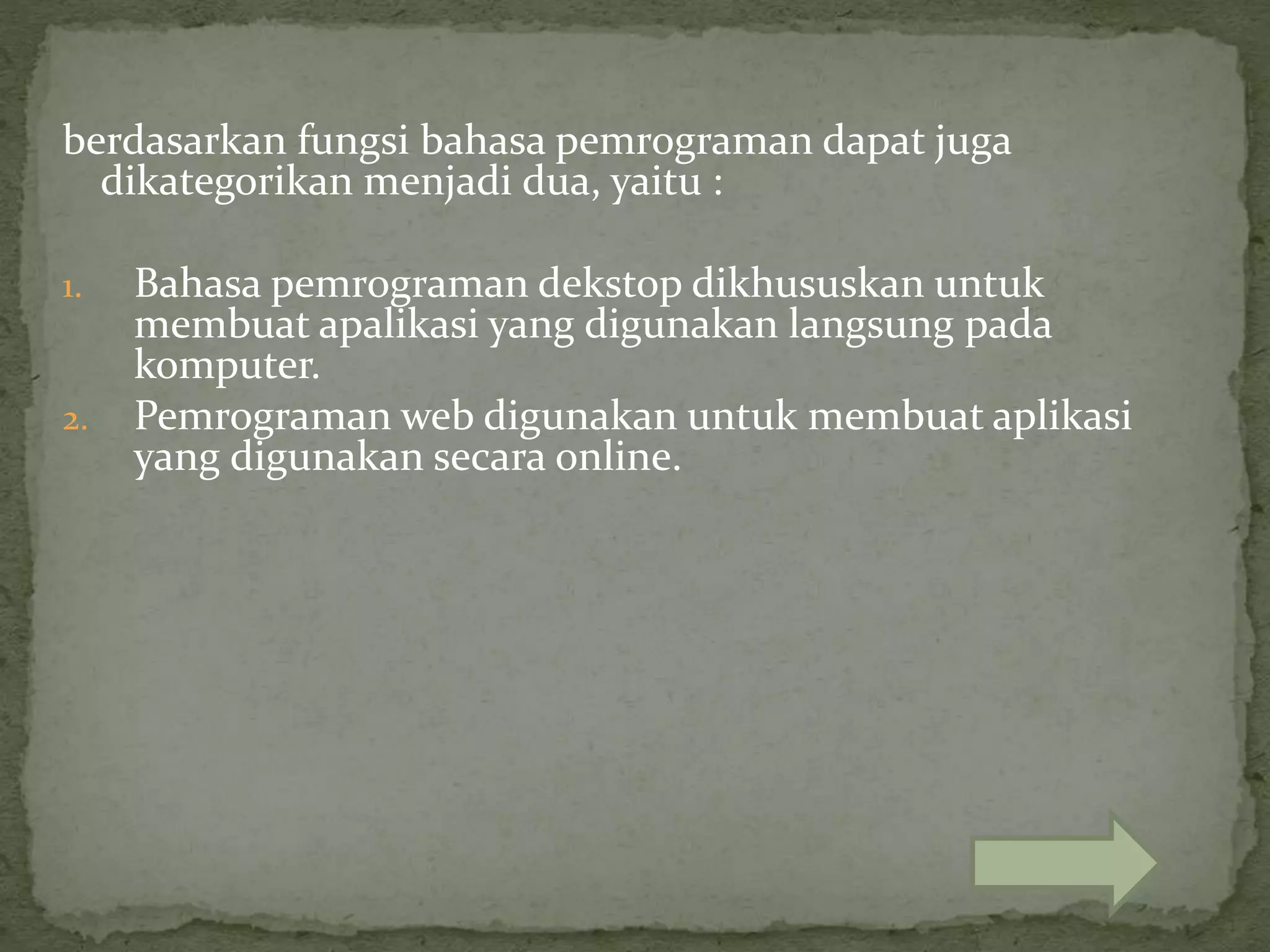 Bahasa pemrograman | PPTX