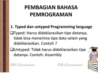 Bahasa pemrograman 1 | PPTX