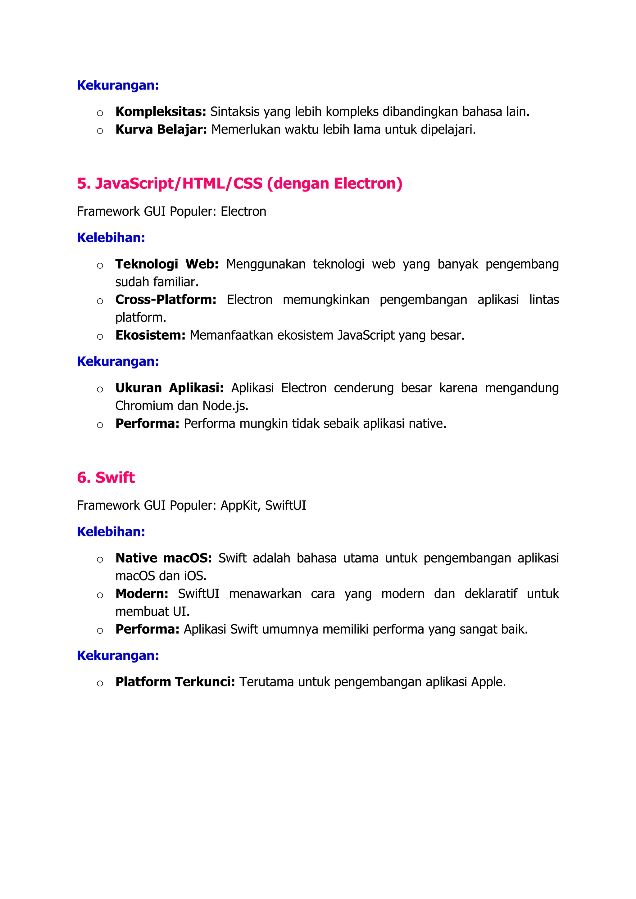 Bahasa Pemrograman mana yang TERBAIK untuk GUI | PDF