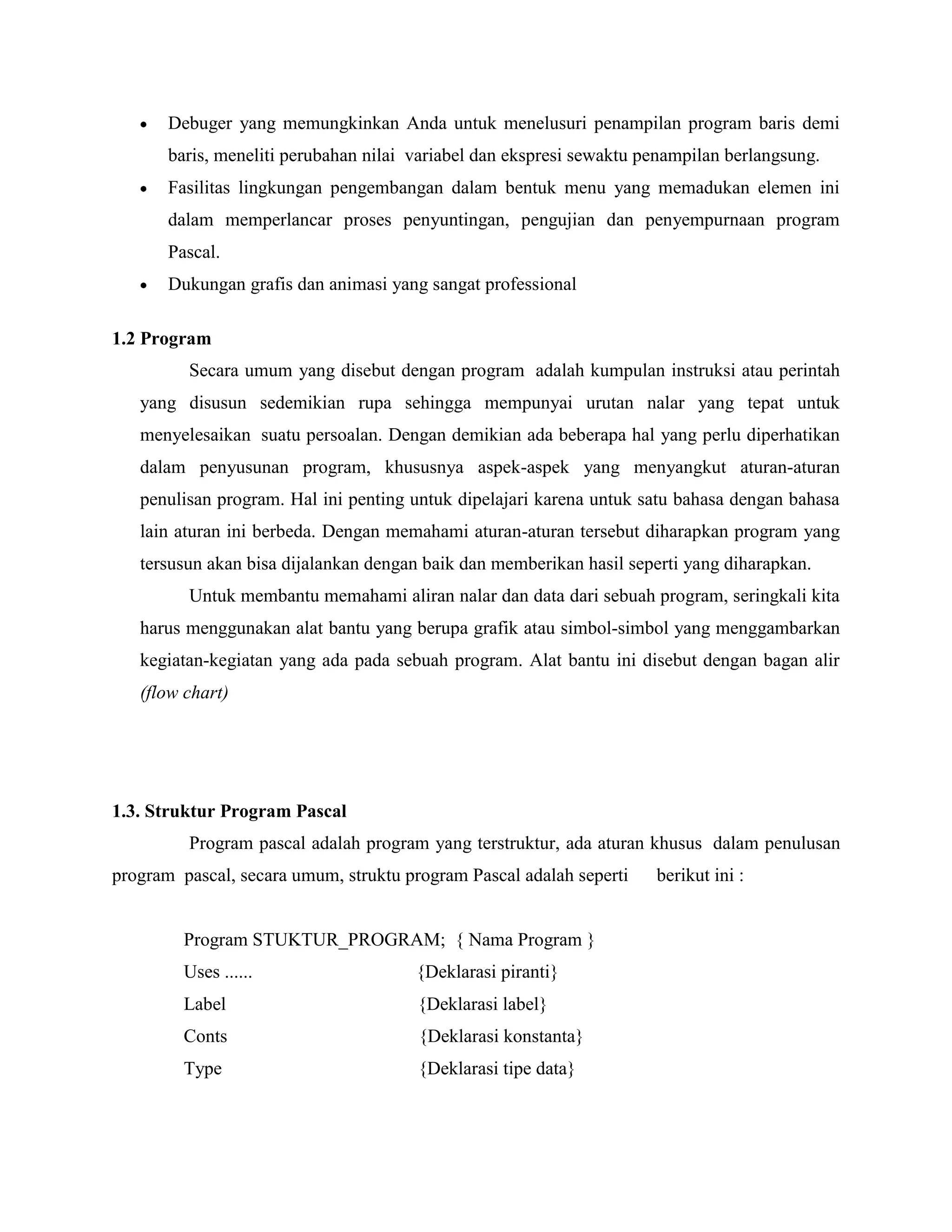 Bahasa pemrograman pascal | DOCX