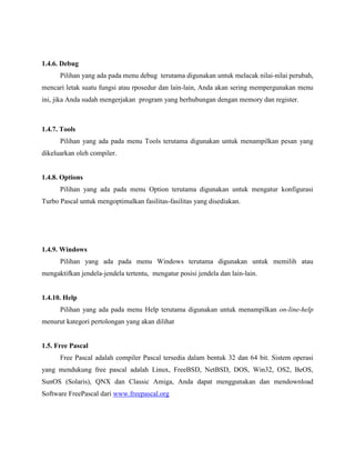 Bahasa pemrograman pascal | DOCX
