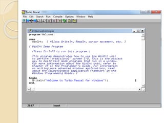 Bahasa pemrograman pascal | PPTX