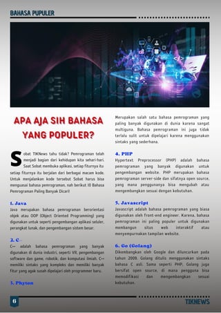 BAHASA PEMROGRAMAN POPULER | PDF