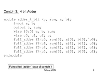 Bahasa pemrograman vhdl | PDF