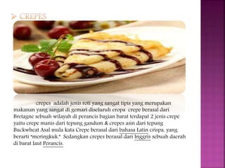 makanan khas dan transportasi umum di perancis | PPTX