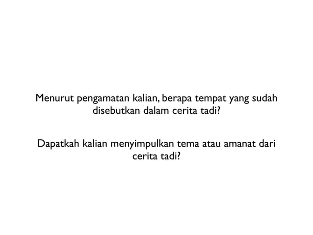MEMAHAMI WATAK, TOKOH, LATAR DAN AMANAT | KEY