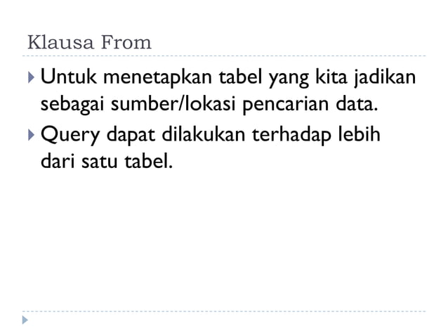 Bahasa Query Terapan | PDF