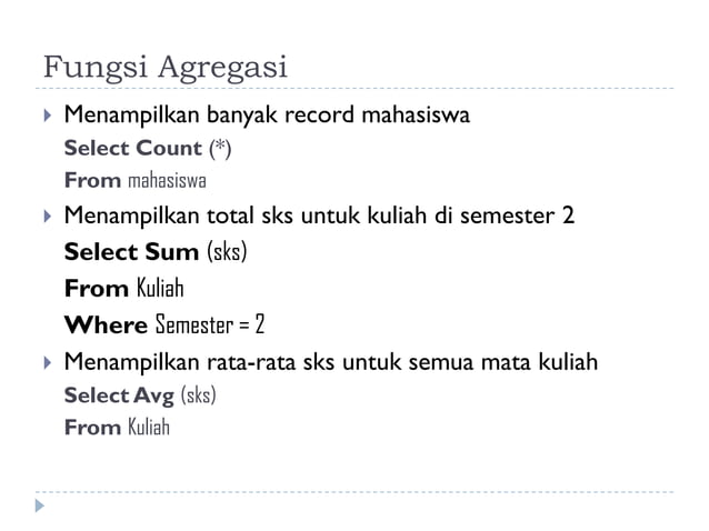 Bahasa Query Terapan | PDF