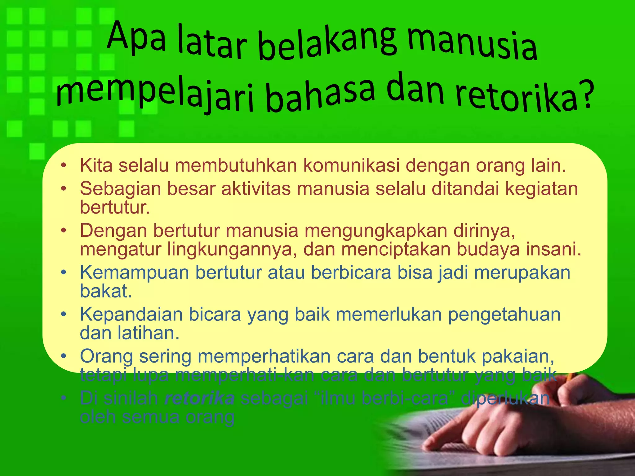 Bahasa & retorika | PPTX