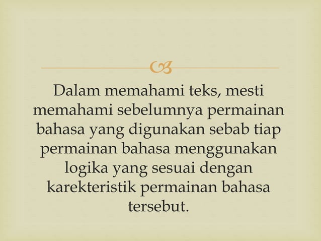 Bahasa, takwil, dan makna | PPT