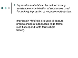 powerpoint of rigid impression materials | PPT