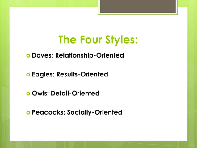 Behavioral styles ppt | PPTX