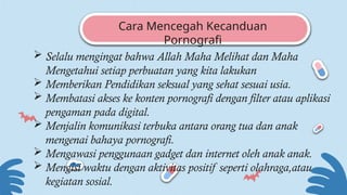 BAHAYA KECANDUAN PORNOGRAFI PADA REMAJA | PPTX