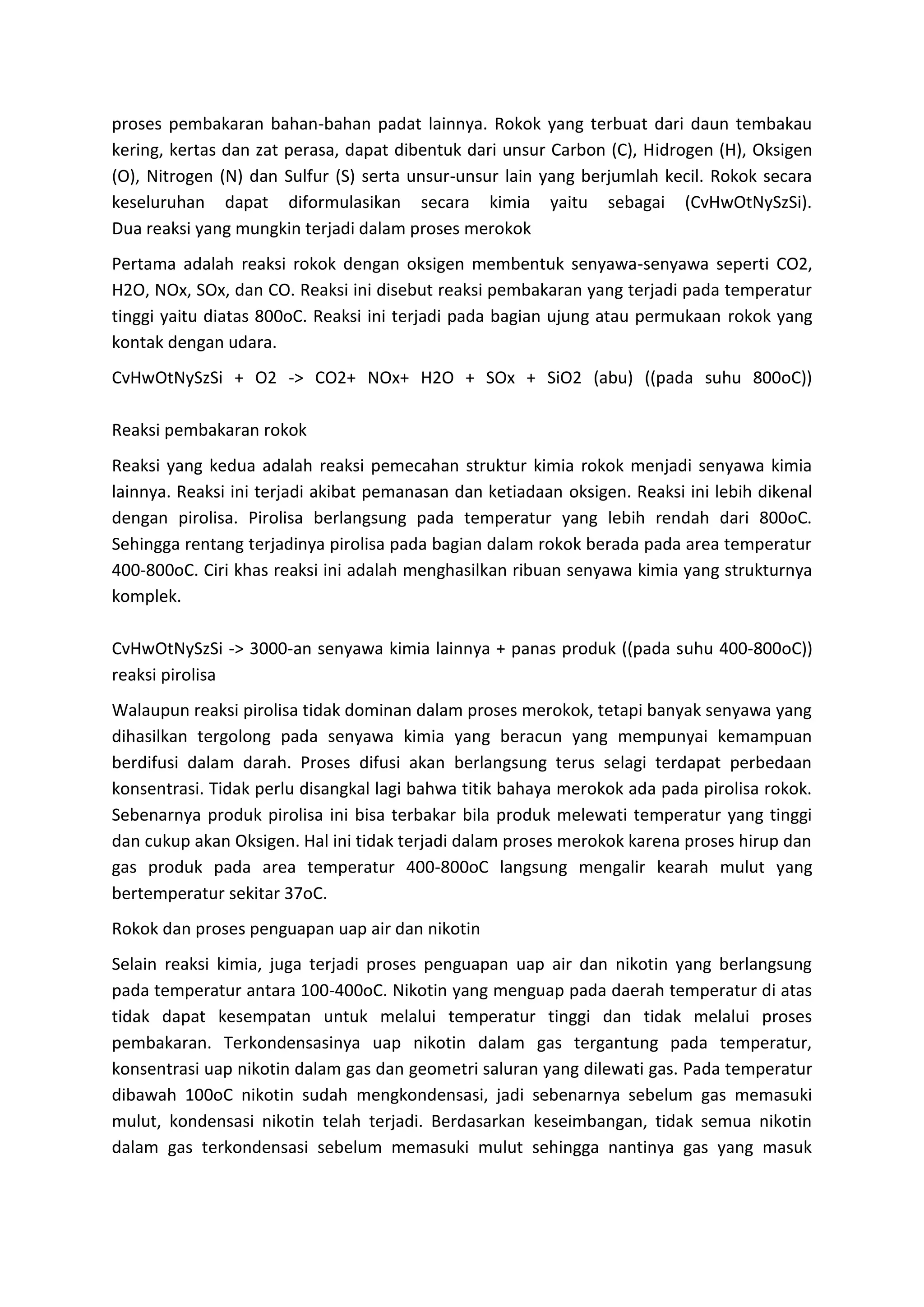 Bahaya Merokok Bagi Remaja Pelajar Docx