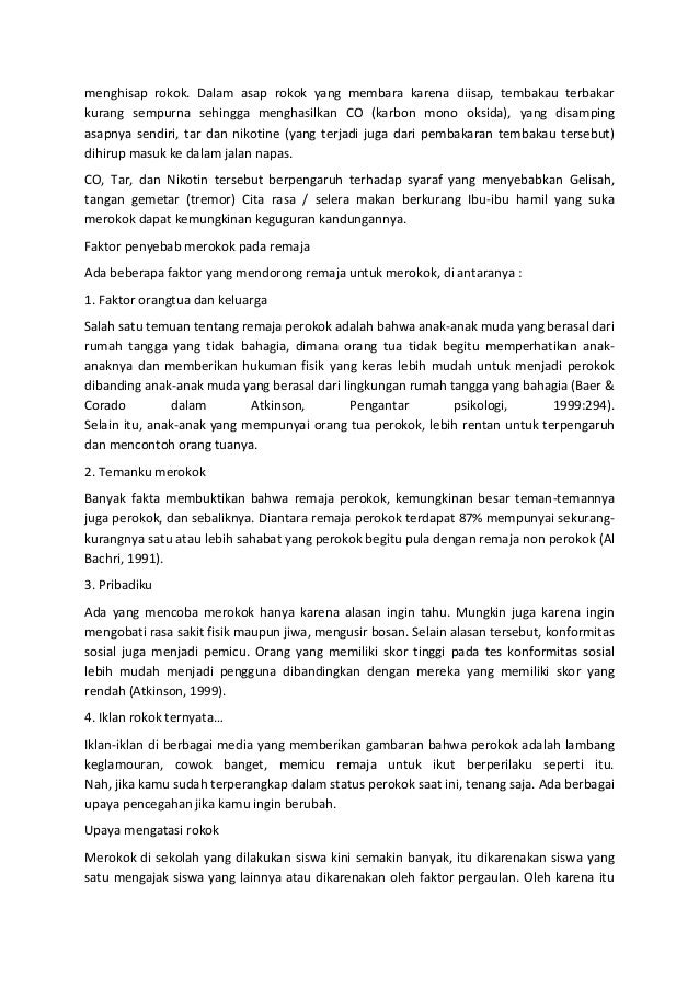 Bahaya merokok bagi remaja (pelajar) Bahaya merokok bagi remaja (pelajar)