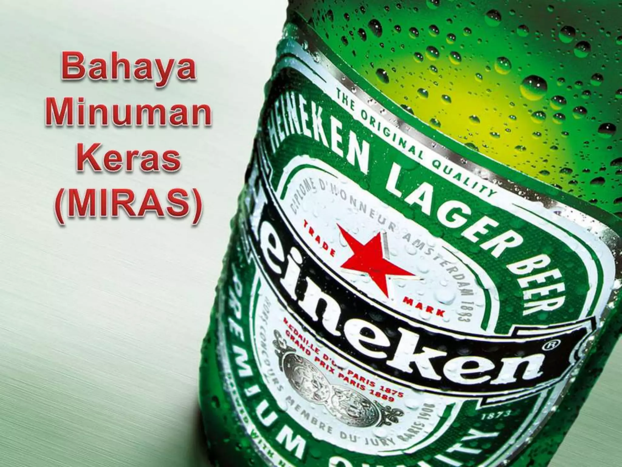 Pengertian dan Jenis Minuman Keras (MIRAS | PPT